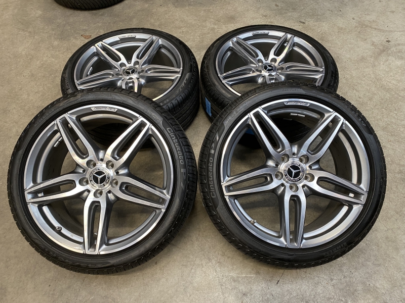 19 inch originele AMG sport velgen Mercedes E klasse antraciet - www ...