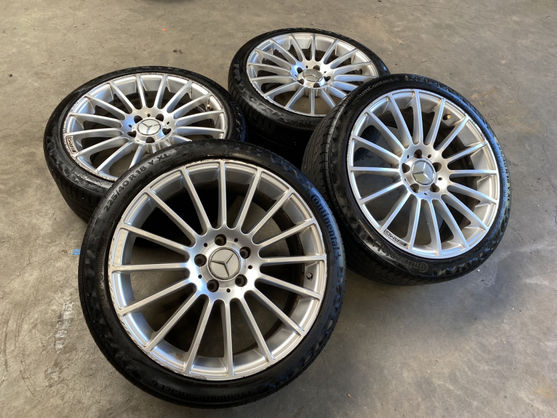 18 inch AMG velgen Mercedes A B klasse CLA C klasse - www.originalwheels.nl